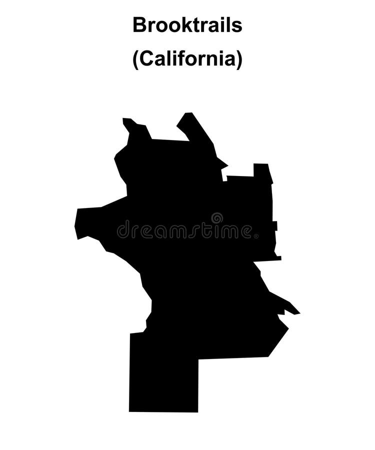 Brooktrails Outline Map Stock Illustrations – 1 Brooktrails Outline Map ...