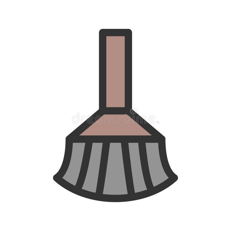 Broom Sweeping Dust stock vector. Illustration of cleaning - 29421995
