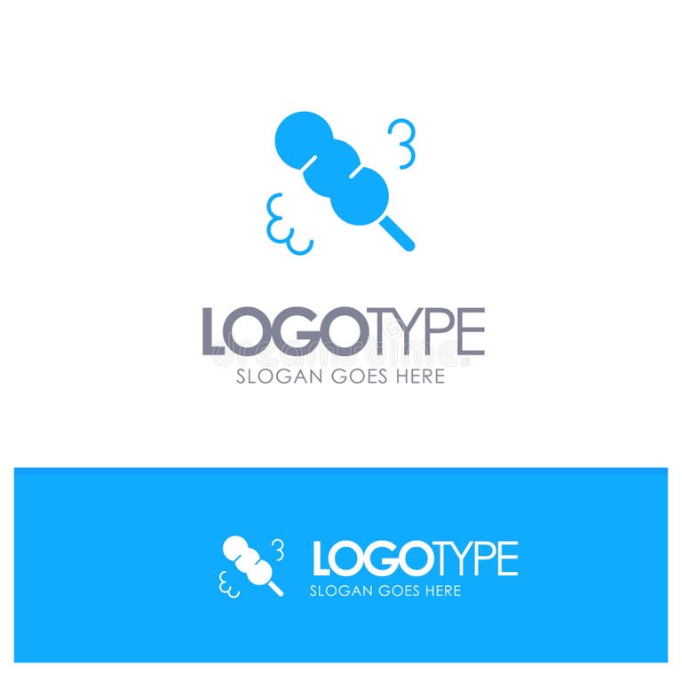 Broom, Duster, Wash Blue Solid Logo with Place for Tagline Stock Vector ...