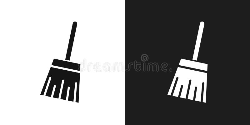 Broom icon logo set vector stock vector. Illustration of brush - 332900158