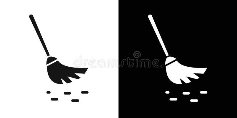 Broom Icon (2) Logo Set Vector Stock Vector - Illustration of signs ...