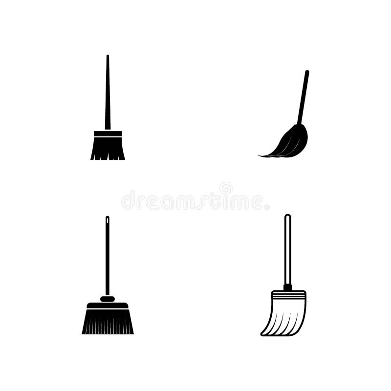 Broom logo stock vector. Illustration of neat, design - 197417924