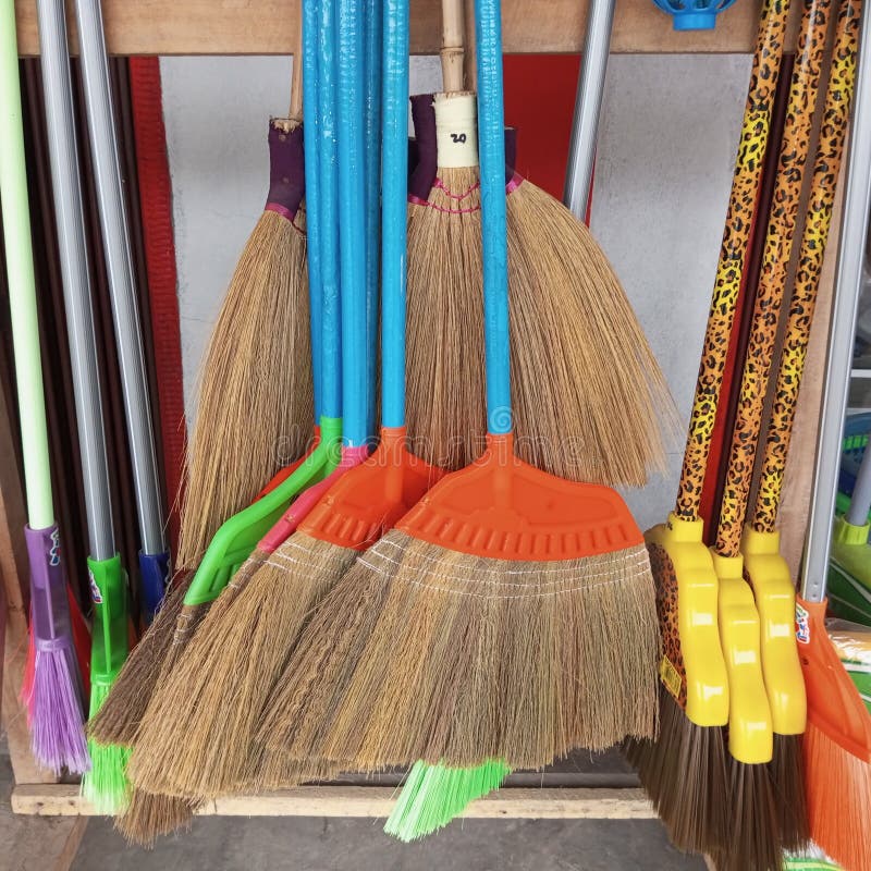 Broom material types stock image. Image of orange, terrace - 351420867