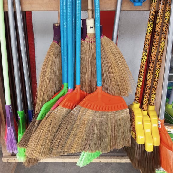 Broom material types stock image. Image of orange, terrace - 351420867