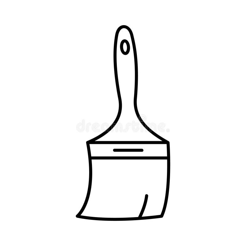 Broom Outline Vector Icon Which Can Easily Modify or Edit Stock Vector ...