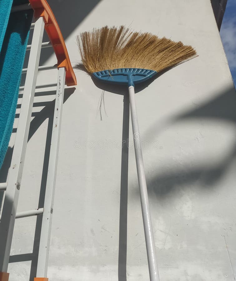 Broom Stay High with Towel Sun Stock Photo - Image of wing, broom ...