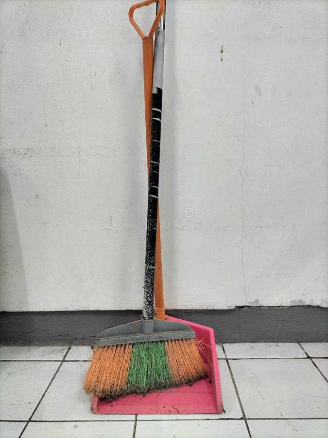 Broom and Trash Scoop Cleaning Tools Stock Photo - Image of vehicle ...