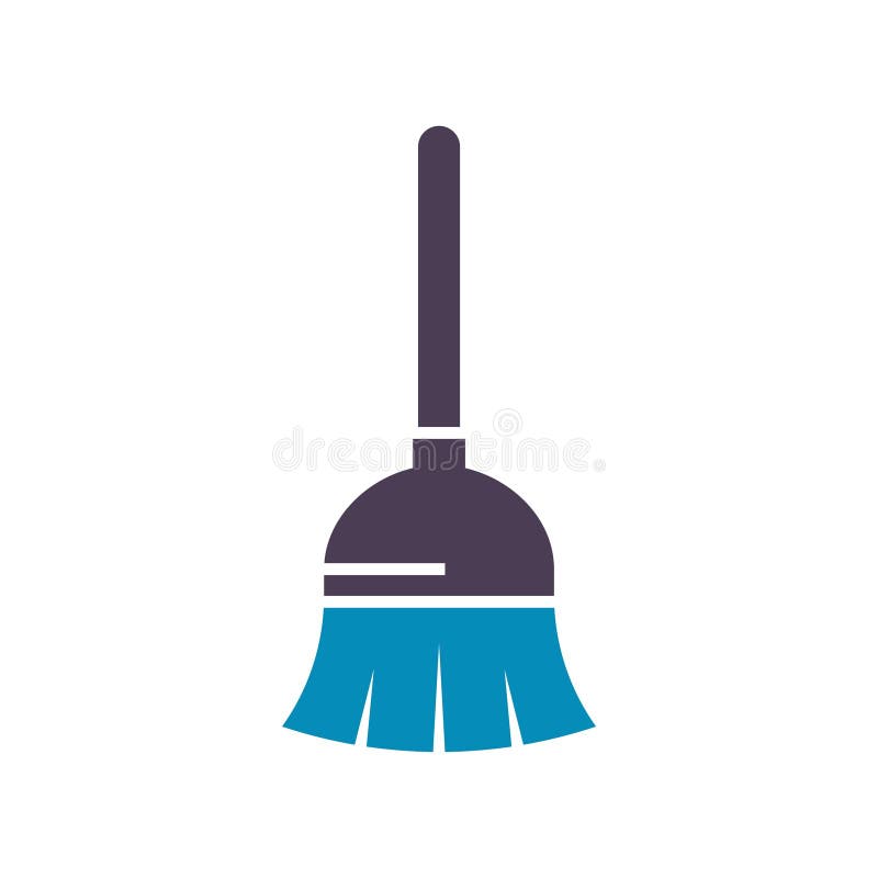 Broom. Vector Illustration Decorative Design Stock Vector ...