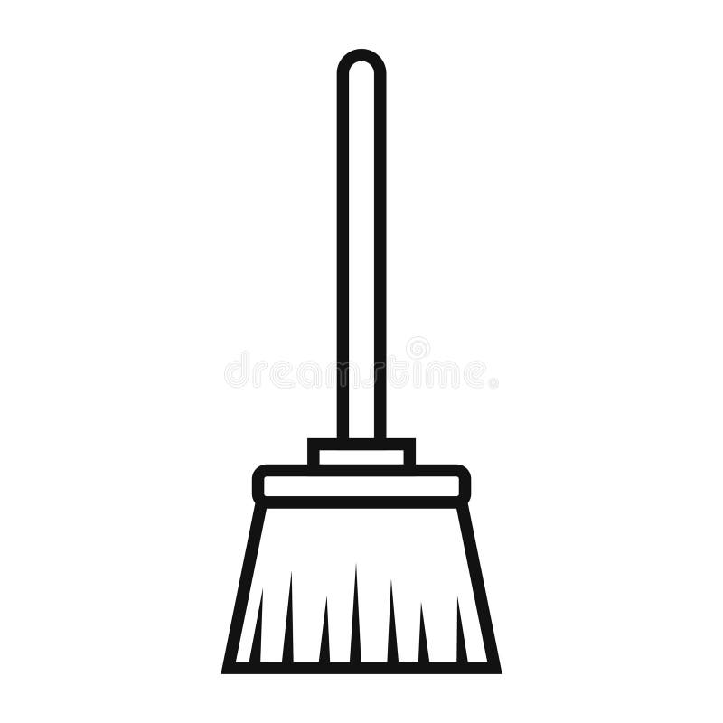 Broom. Vector Illustration Decorative Design Stock Vector ...