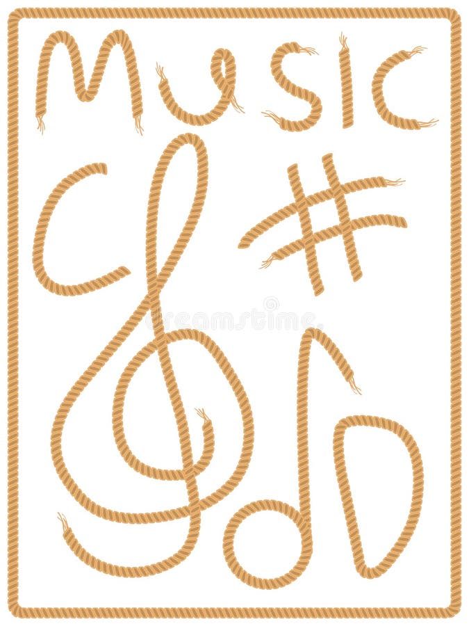 Rope Brushes Set Rope Frame Design Elements Seamless Marine Rope ...