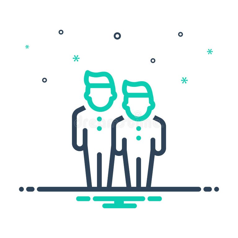 Mix Icon for Brother, Buddy and Twins Stock Vector - Illustration of ...