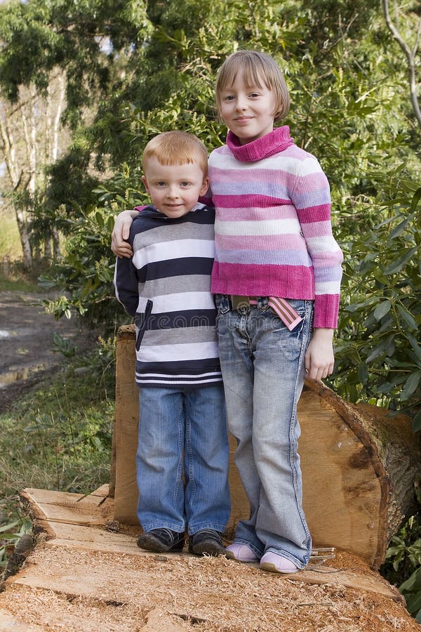 Brother and sister stock image. Image of bonds, pose, care - 5180039