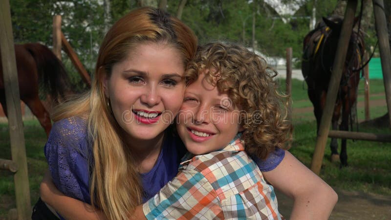 Brother and sister on farm stock video. Video of relative - 92189345