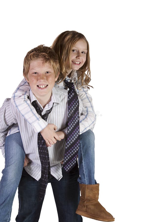 Brother and Sister Goofing Around Stock Image - Image of people, play ...