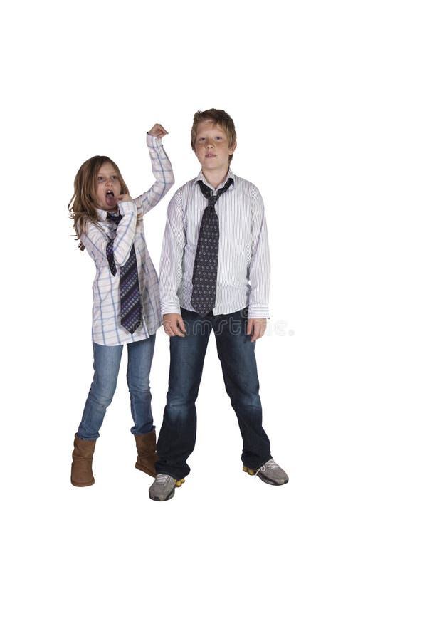 Brother and Sister Goofing Around Stock Photo - Image of happiness ...