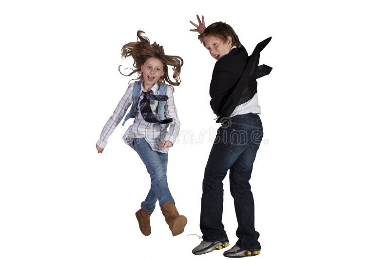 Brother and Sister Goofing Around Stock Photo - Image of happiness ...