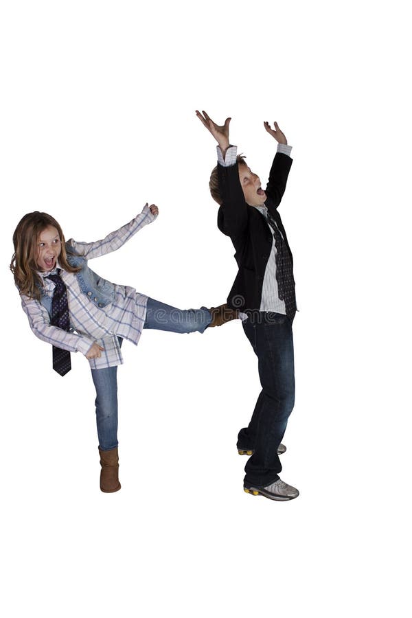 Brother and Sister Goofing Around Stock Photo - Image of happiness ...