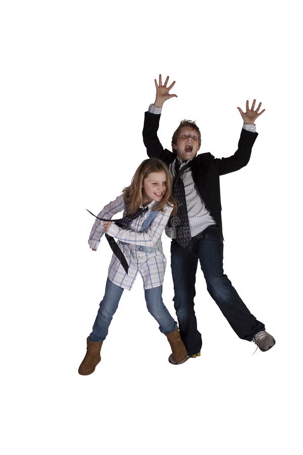 Brother And Sister Goofing Around Stock Photo - Image of playful ...