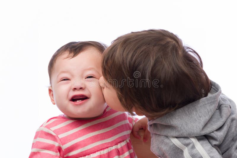 Brother and Sister Portrait Stock Image - Image of expression, children ...