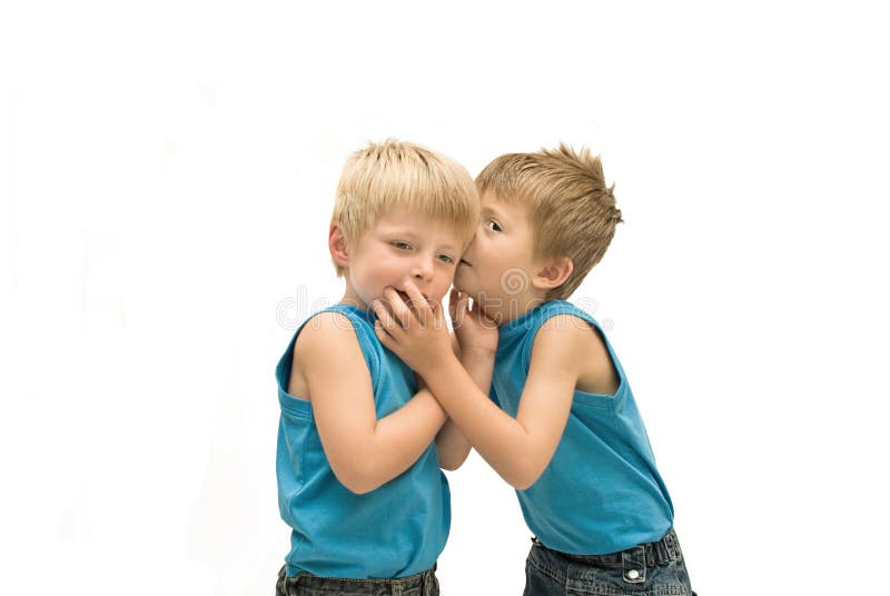 Brothers stock image. Image of brother, child, whispering - 10964299