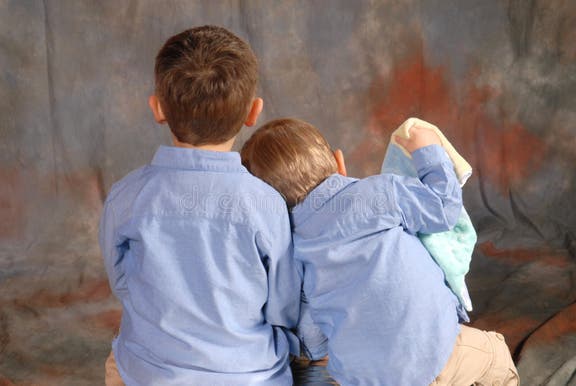 Brothers stock image. Image of back, shirts, support, pants - 1535319