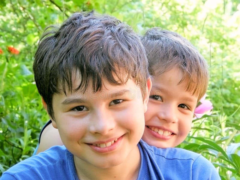 Brothers stock image. Image of carefree, children, summer - 17043307