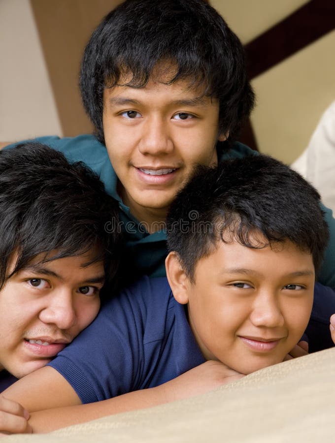 Brothers being together stock image. Image of family - 10091813