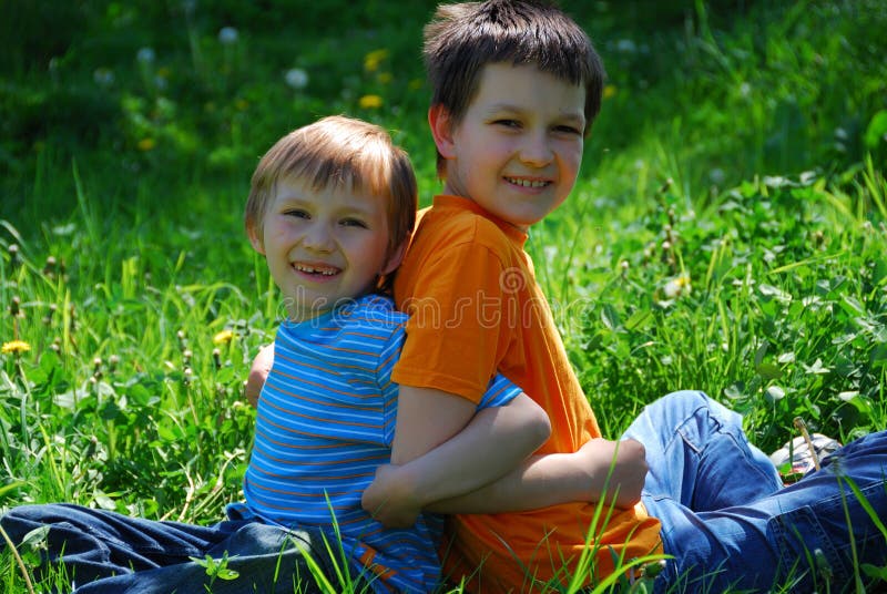 Brothers having fun stock photo. Image of cute, laughing - 5254100