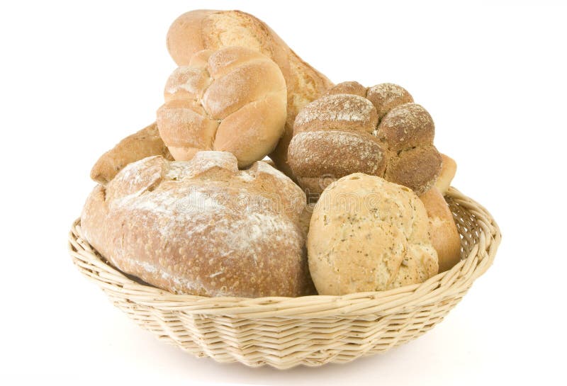 Brotkorb stockbild. Bild von gold, speisen, stangenbrot - 1601127