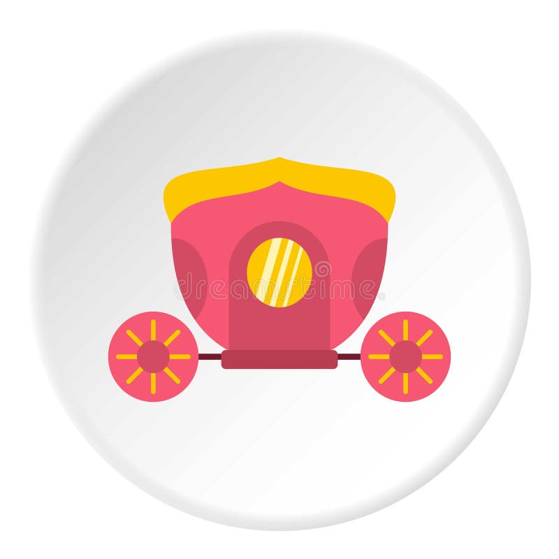 Brougham icon circle stock vector. Illustration of royal - 95329578