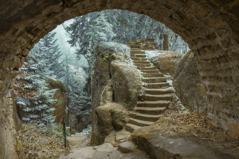 Broumovske Steny Mountains in Eastern Bohemia, Czech Republic Stock ...