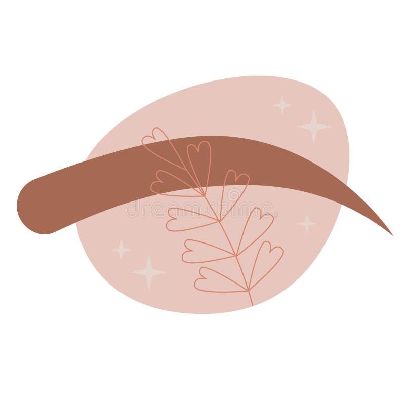 Brow Bar Vector Logo for Beauty Studio. Brow Design. Eyebrow Coloring ...