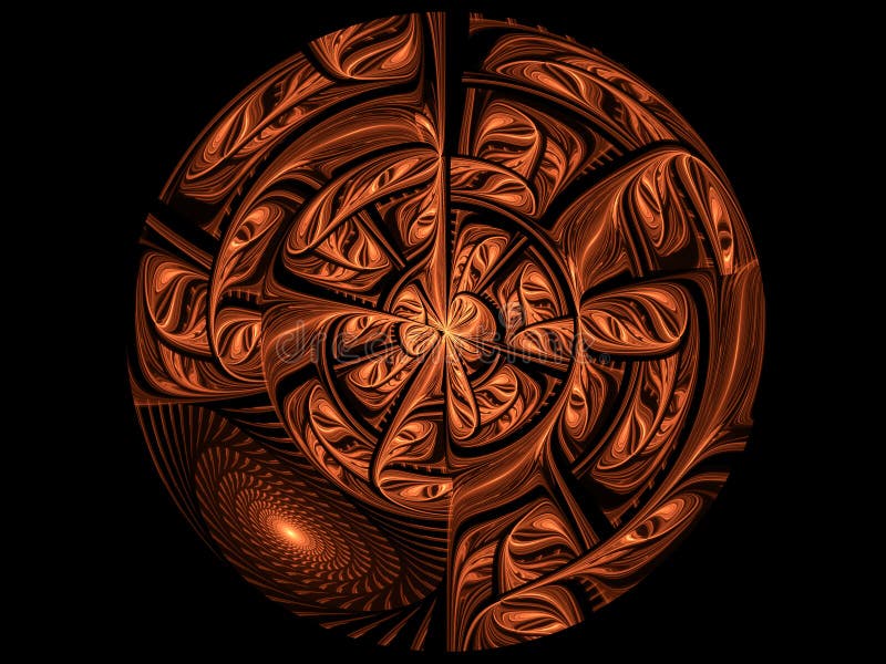 Brown abstract disc stock illustration. Illustration of abstract - 17299257