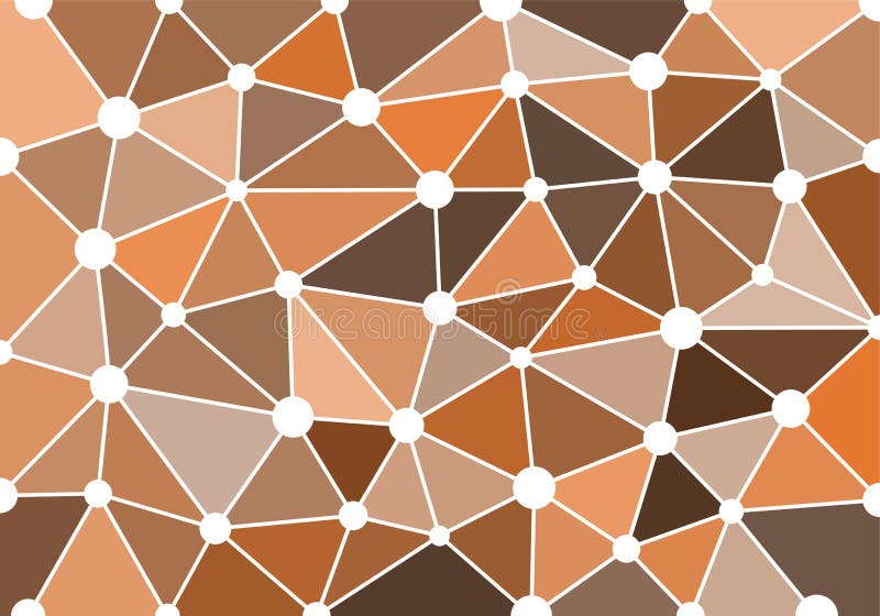 Brown Abstract Geometric Background with Triangles, Circles and Lines ...
