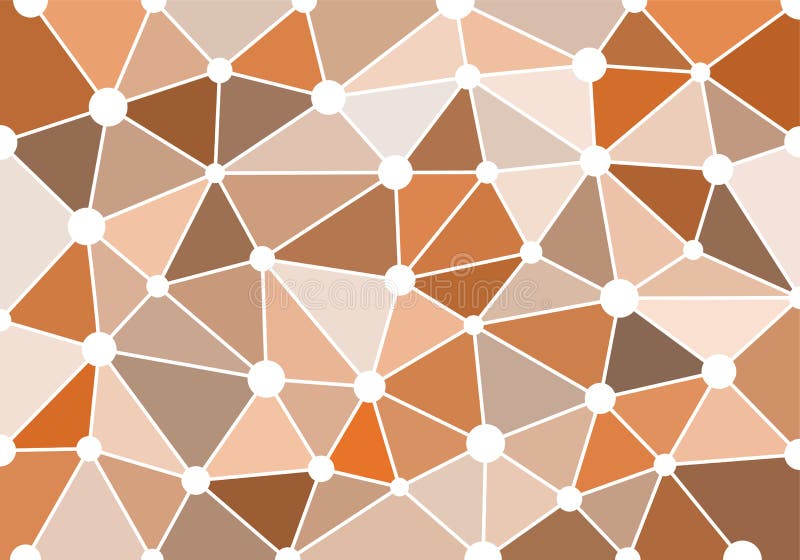 Brown Abstract Geometric Background with Triangles, Circles and Lines ...