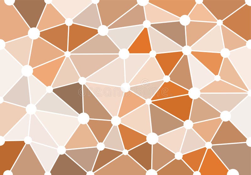 Brown Abstract Geometric Background with Triangles, Circles and Lines ...