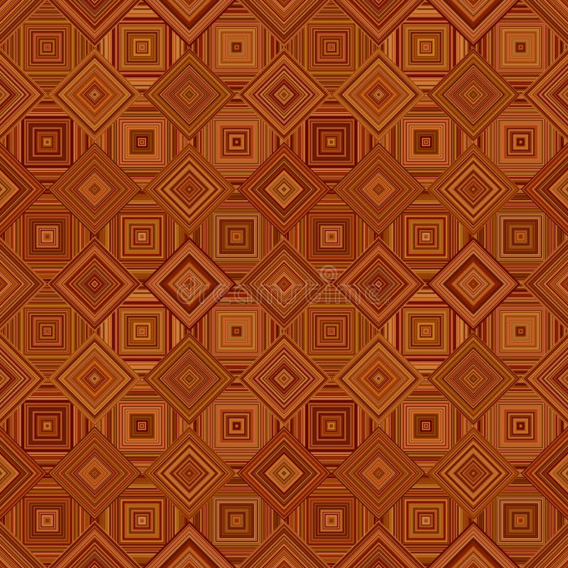 Brown Geometric Diagonal Square Mosaic Pattern Background - Repeating ...