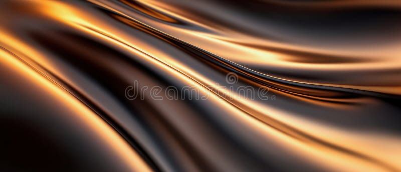 Brown Abstract Shiny Smooth Metallic Background Illustration Stock ...