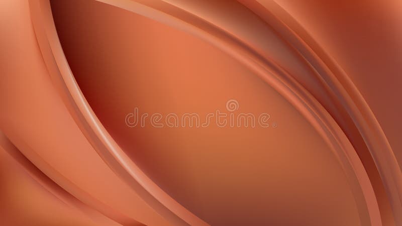 Brown Abstract Wave Background Template Stock Vector - Illustration of ...