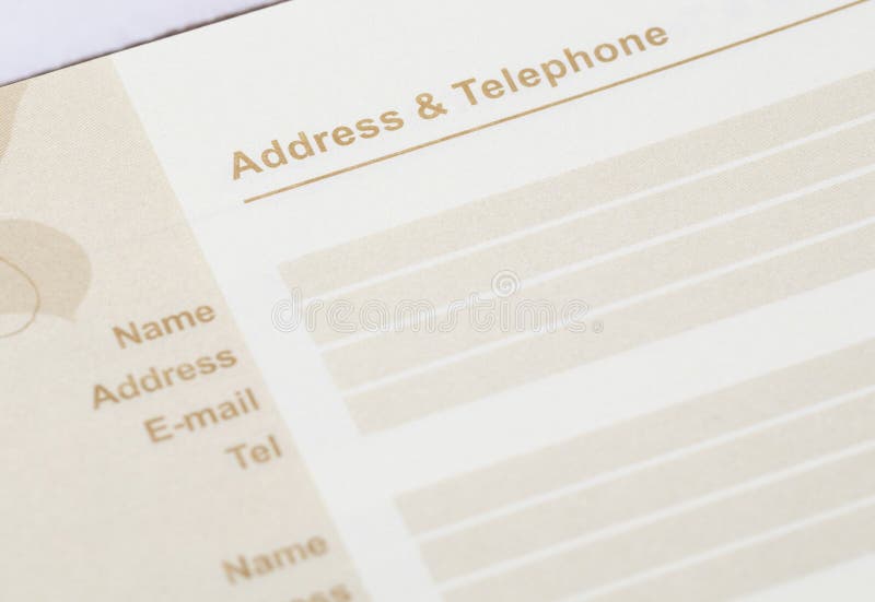 Address book stock photo. Image of address, organizer - 7913566