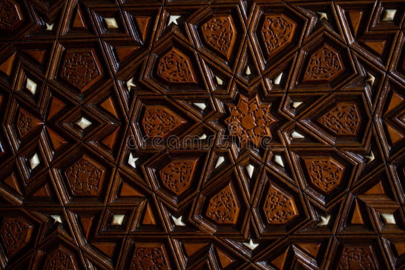 Brown Arabic Girih Ornament Texture Stock Photo - Image of pattern ...