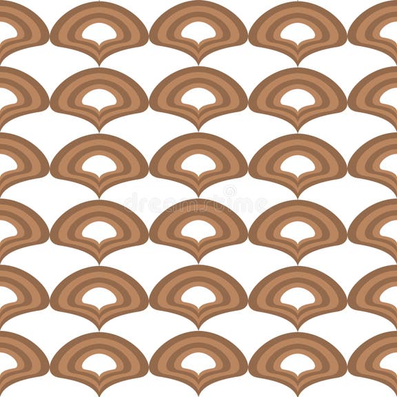 Brown Arch on White Seamless Pattern for Decor, Scrapbook and Textile ...