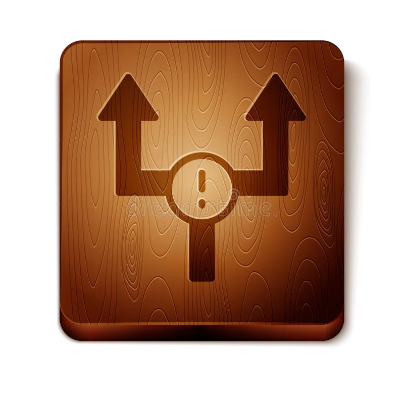 Brown Arrow Icon Isolated on White Background. Direction Arrowhead ...