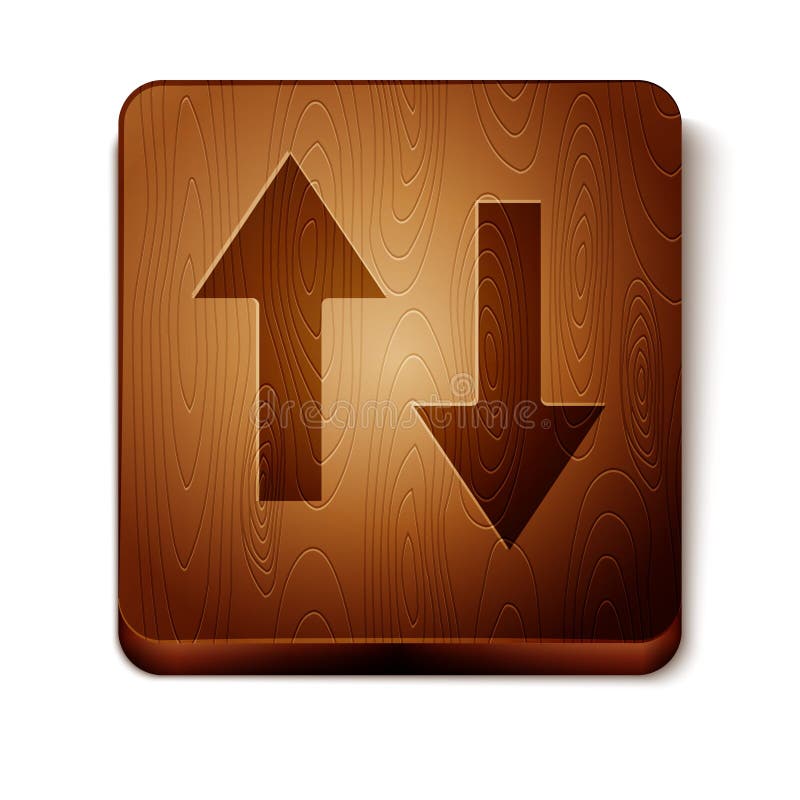 Brown Arrow Icon Isolated on White Background. Direction Arrowhead ...