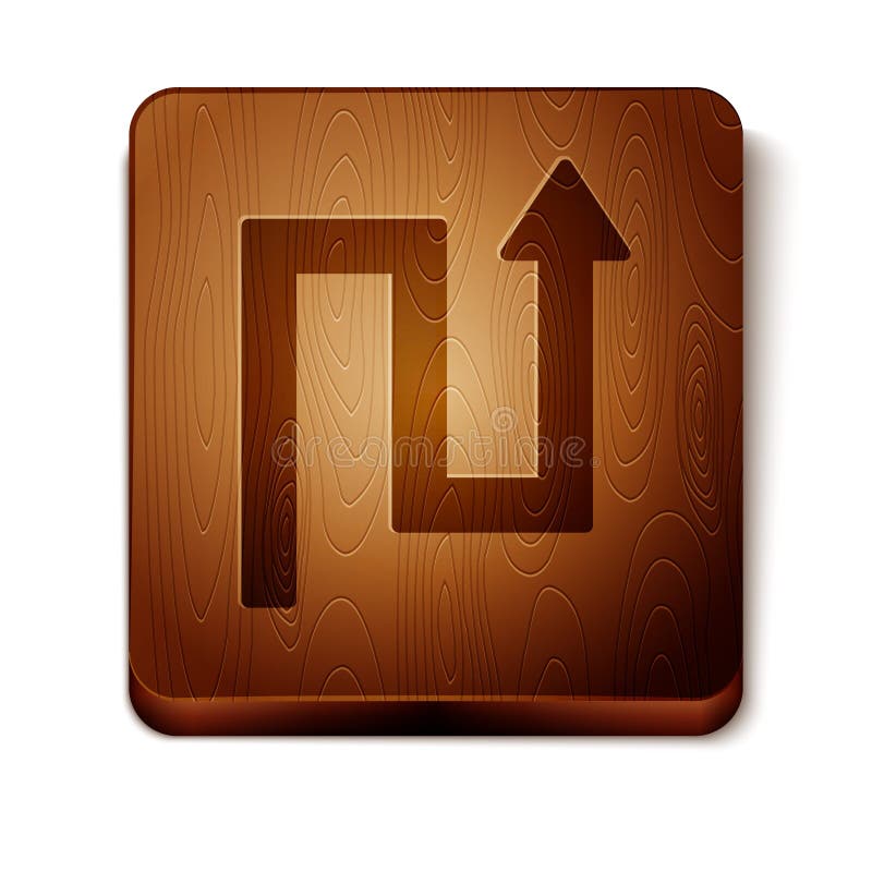 Brown Arrow Icon Isolated on White Background. Direction Arrowhead ...