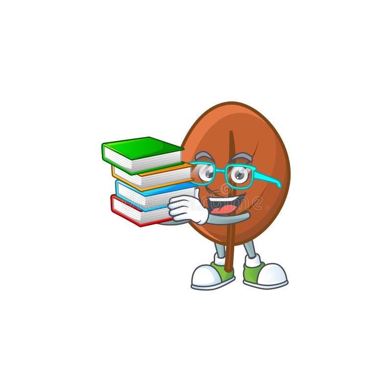 Brown Autumn Leaves with a Character Student Bring Book. Stock Vector ...