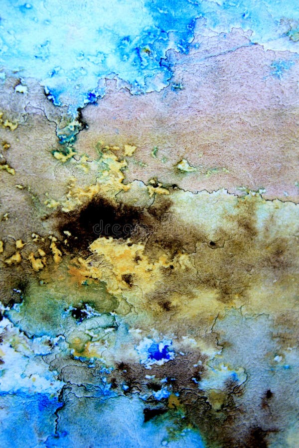 Brown Azul Y Acuarela Ocre 8 Stock de ilustración - Ilustración de ...