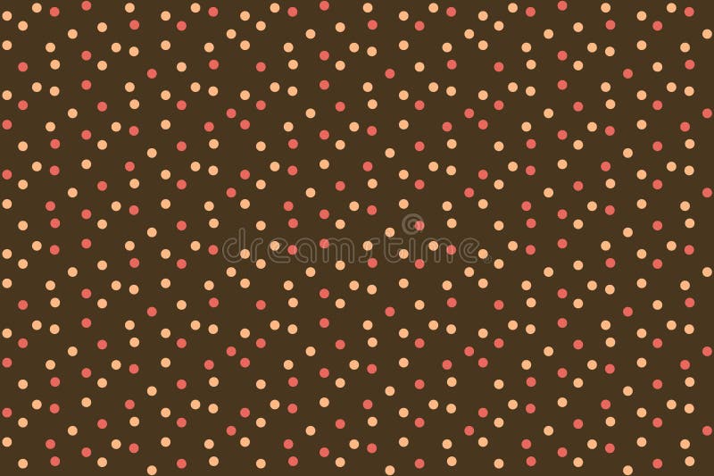 Brown Background Different Dots Polka in Scatter Seamless Pattern Stock ... Brown Background Different Dots Polka in Scatter Seamless Pattern Stock ...