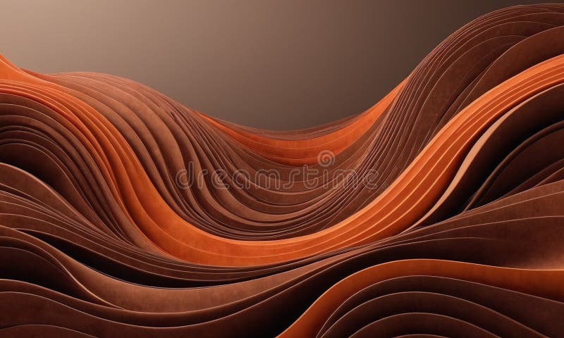Brown Background Wallpaper with Swirl and Lines Stock Illustration ...