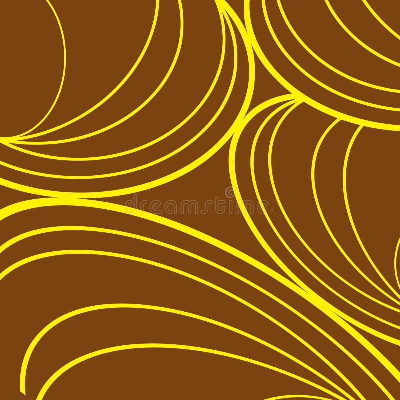 Brown Background,yellow Thick and Thin Lines in Curves Stock ...